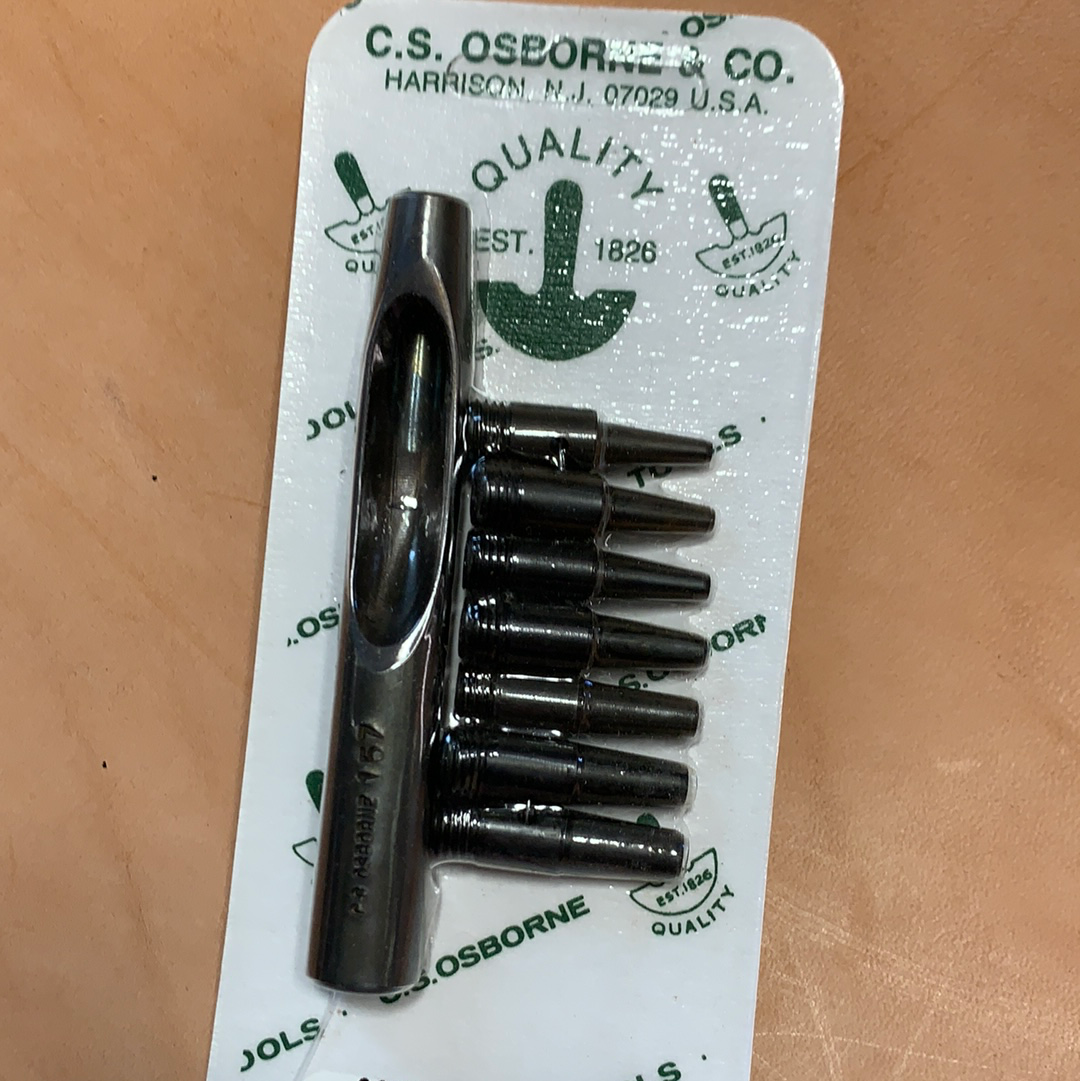C.S. Osborne K-157 Mini Punch Set – Panhandle Leather Co.