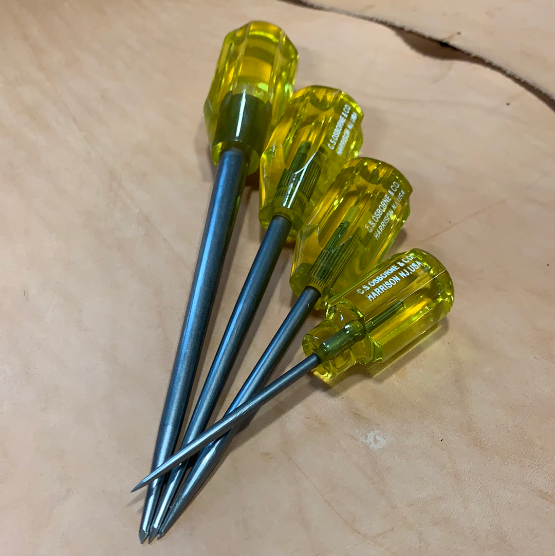 C.S. Osborne 4 Scratch Awls – Panhandle Leather Co.