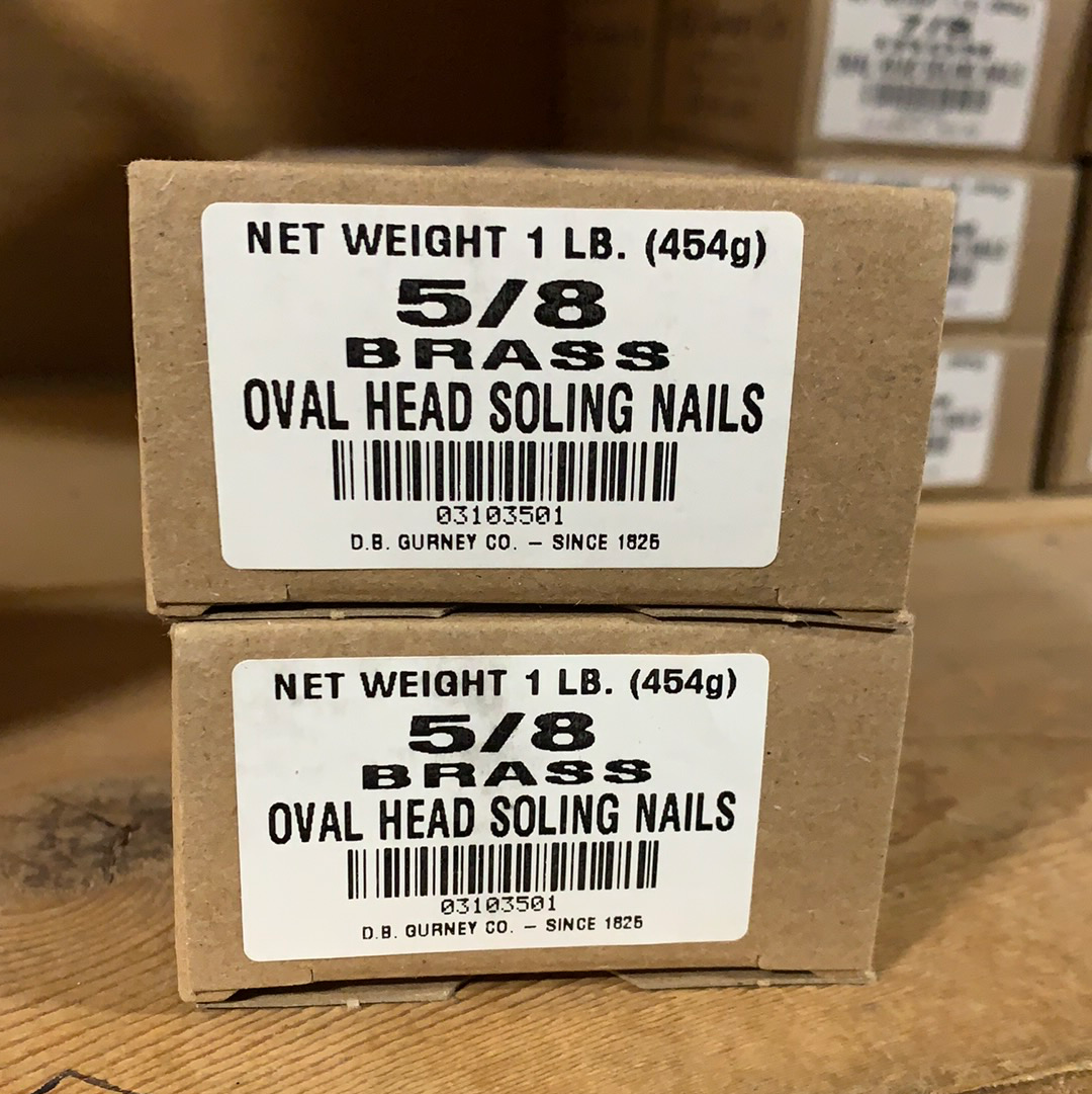 Brass Soling Nail 5/8" – Panhandle Leather Co.